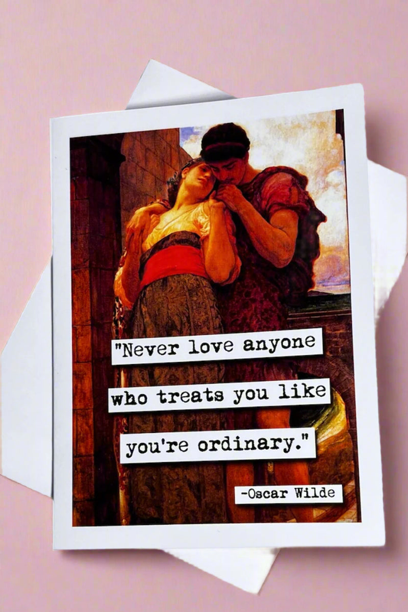 Encouragement Oscar Wilde Love Chicalookate Greeting Card Made In Usa Spot
