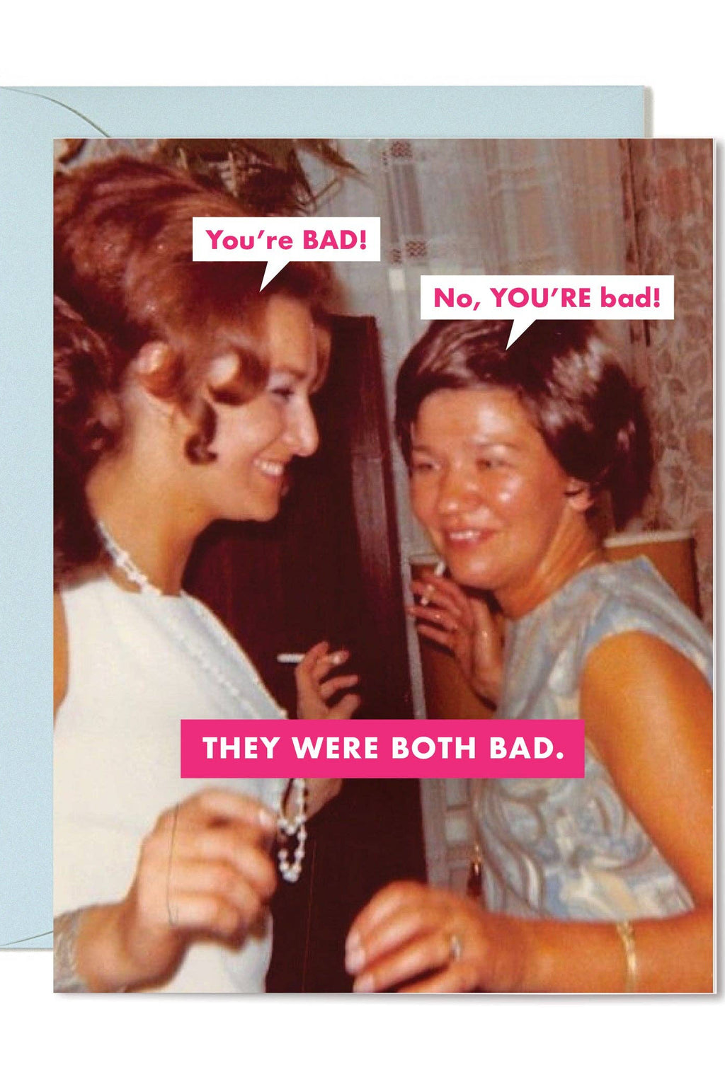 Funny - Both Bad Funny Greeting Card Cute Design Printed in MN – Spot